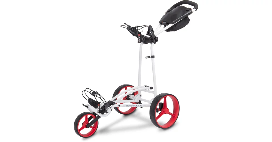 Big Max Auto Fold FF Trolley White/Red - Trolley
